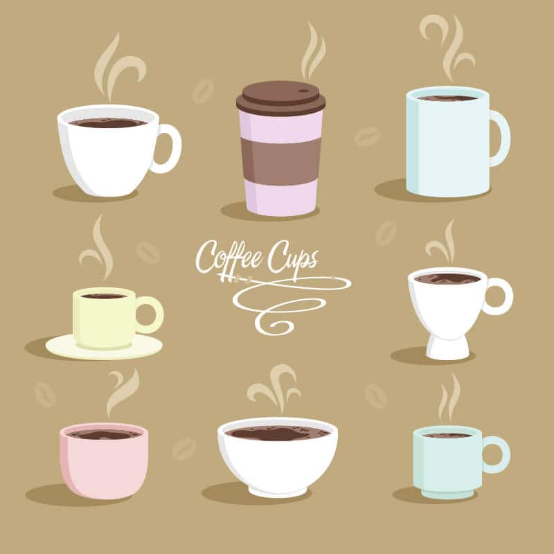 Tải mẫu ly trà sữa, ly cafe Vector, PNG, PSD miễn phí.