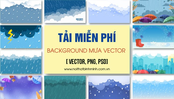 Thư viện mưa vector, tải hình nền mưa Full HD, 4K