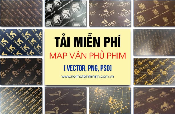 Tải map ván phủ phim, ván coppha Sketchup trong thiết kế